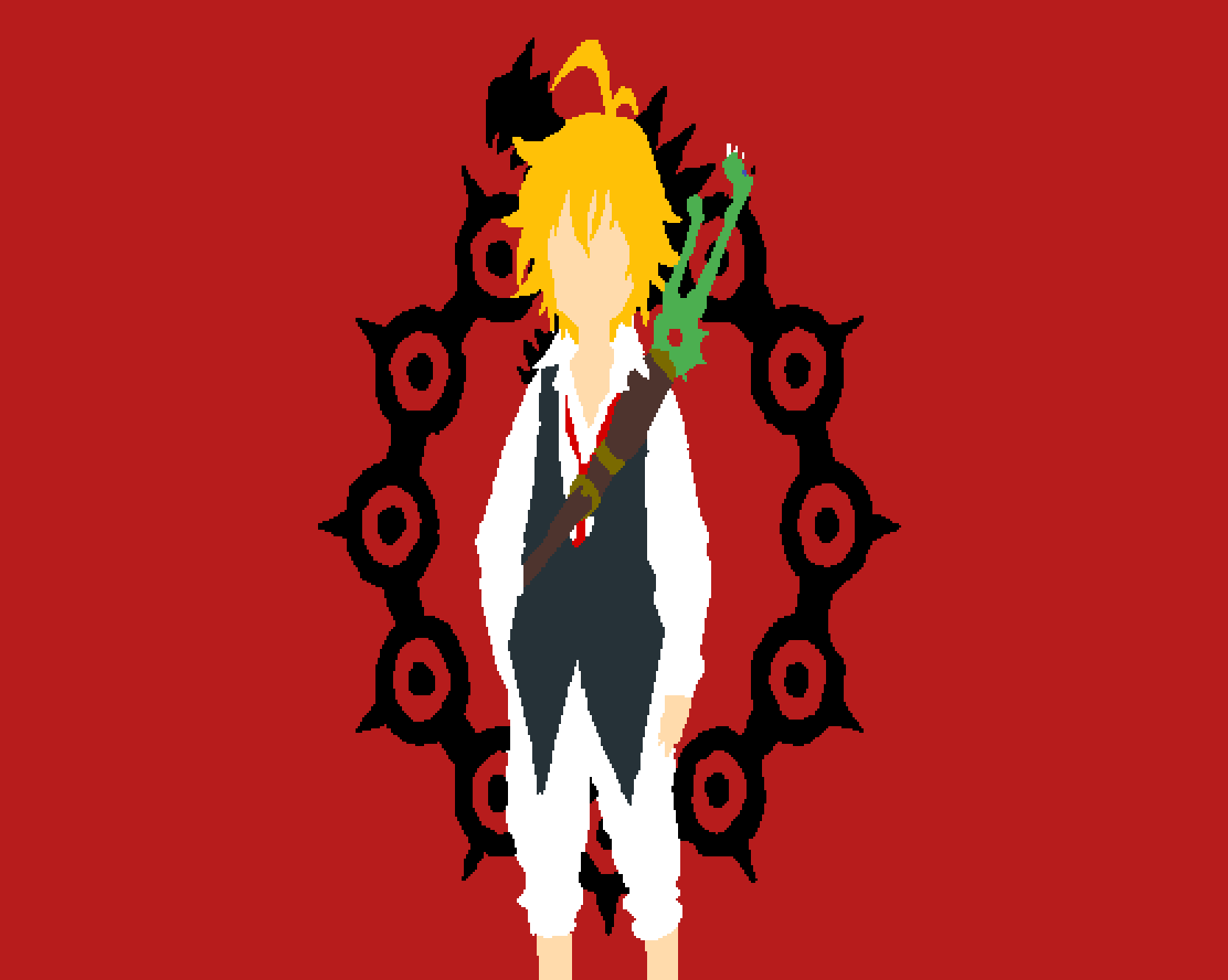 Editing meliodas - Free online pixel art drawing tool - Pixilart
