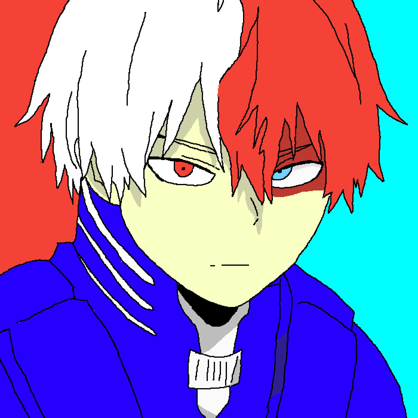 Pixilart - SHOTO TODOROKI by Fire-Ice