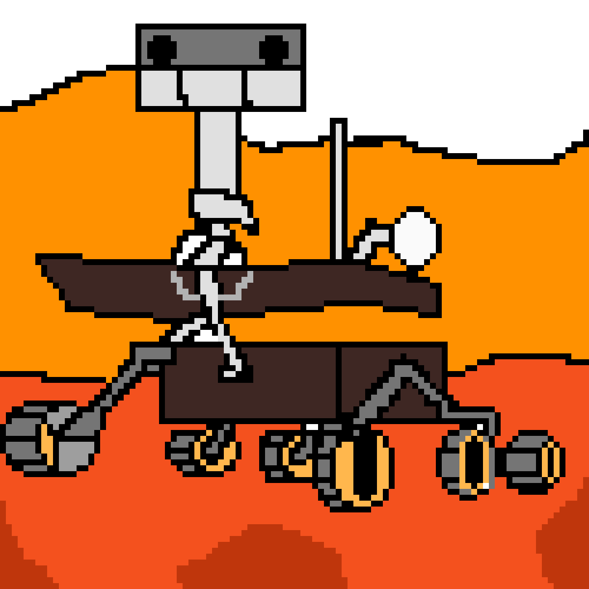 Pixilart - mars rover by noob1234567