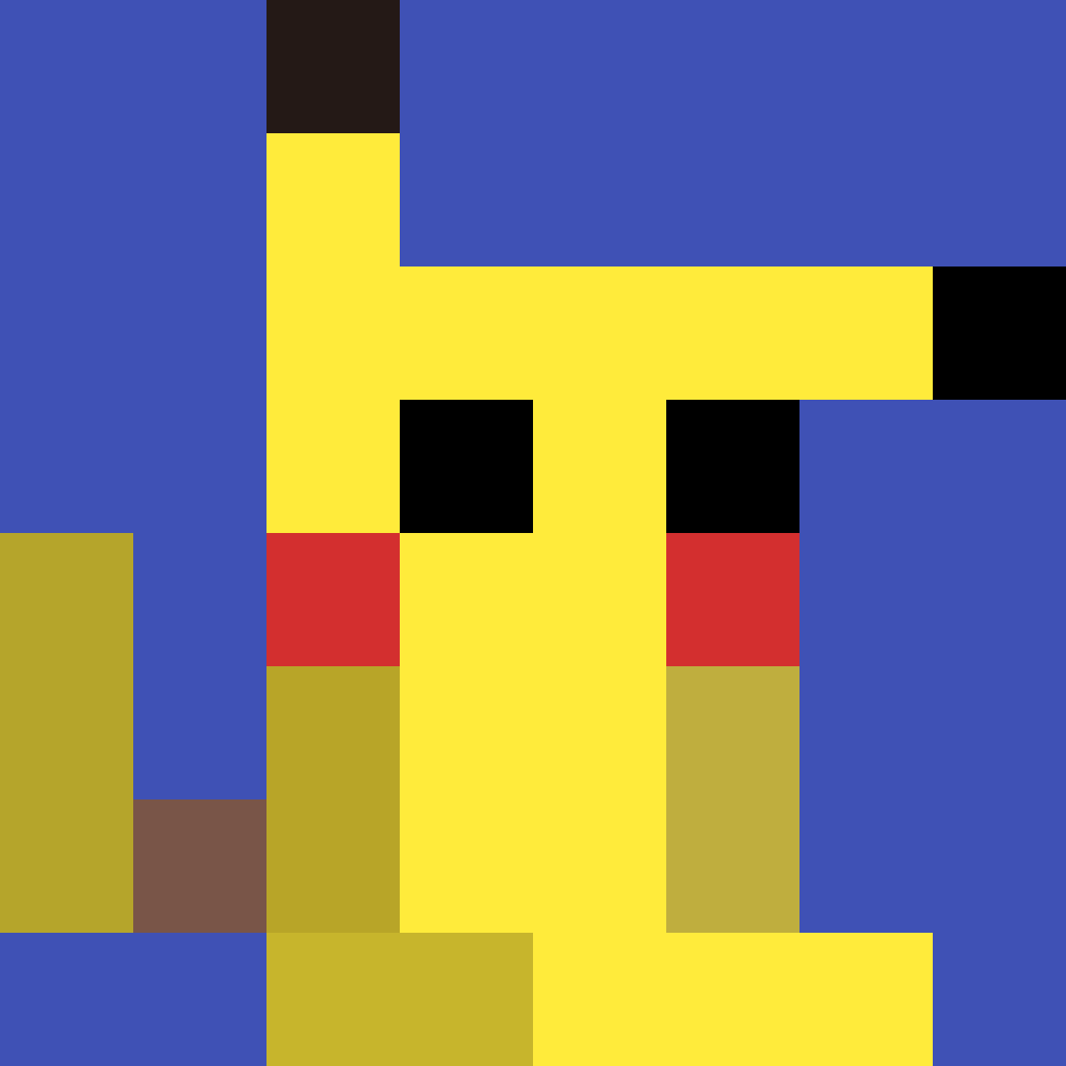 Pixilart - pikachu, but in 8x8 by pedinpedin