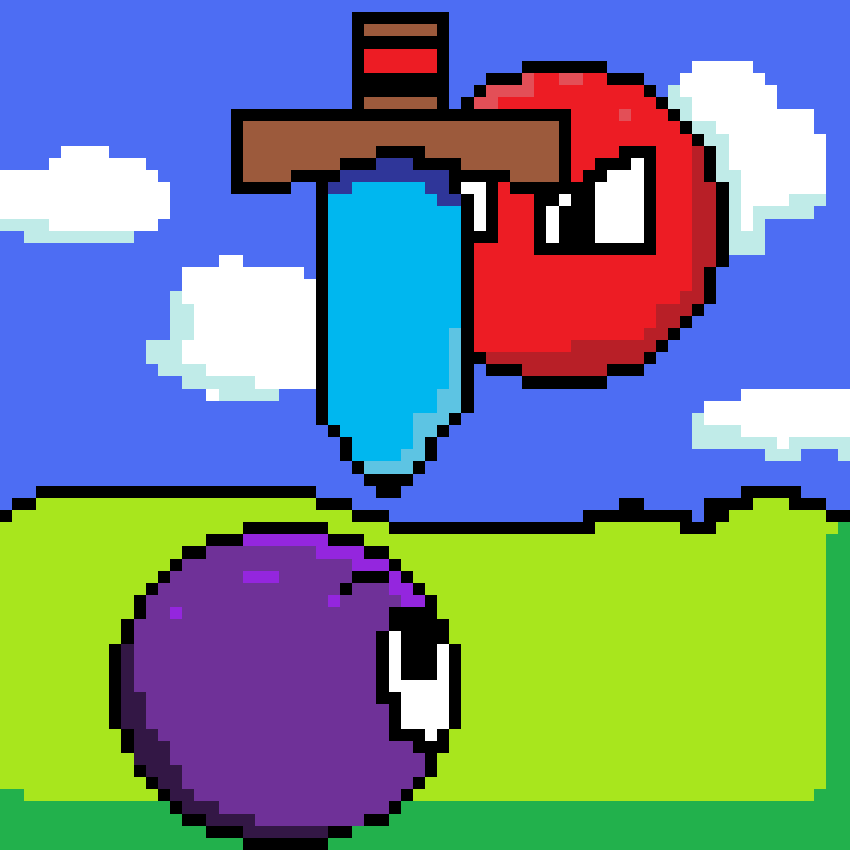Red vs Purple by ThatOneGuy2014 - Pixilart