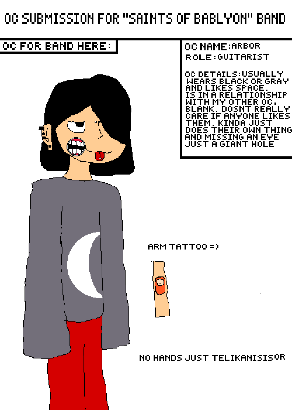 Pixilart - METAL BAND OC SUBMISSION BASE by banderson