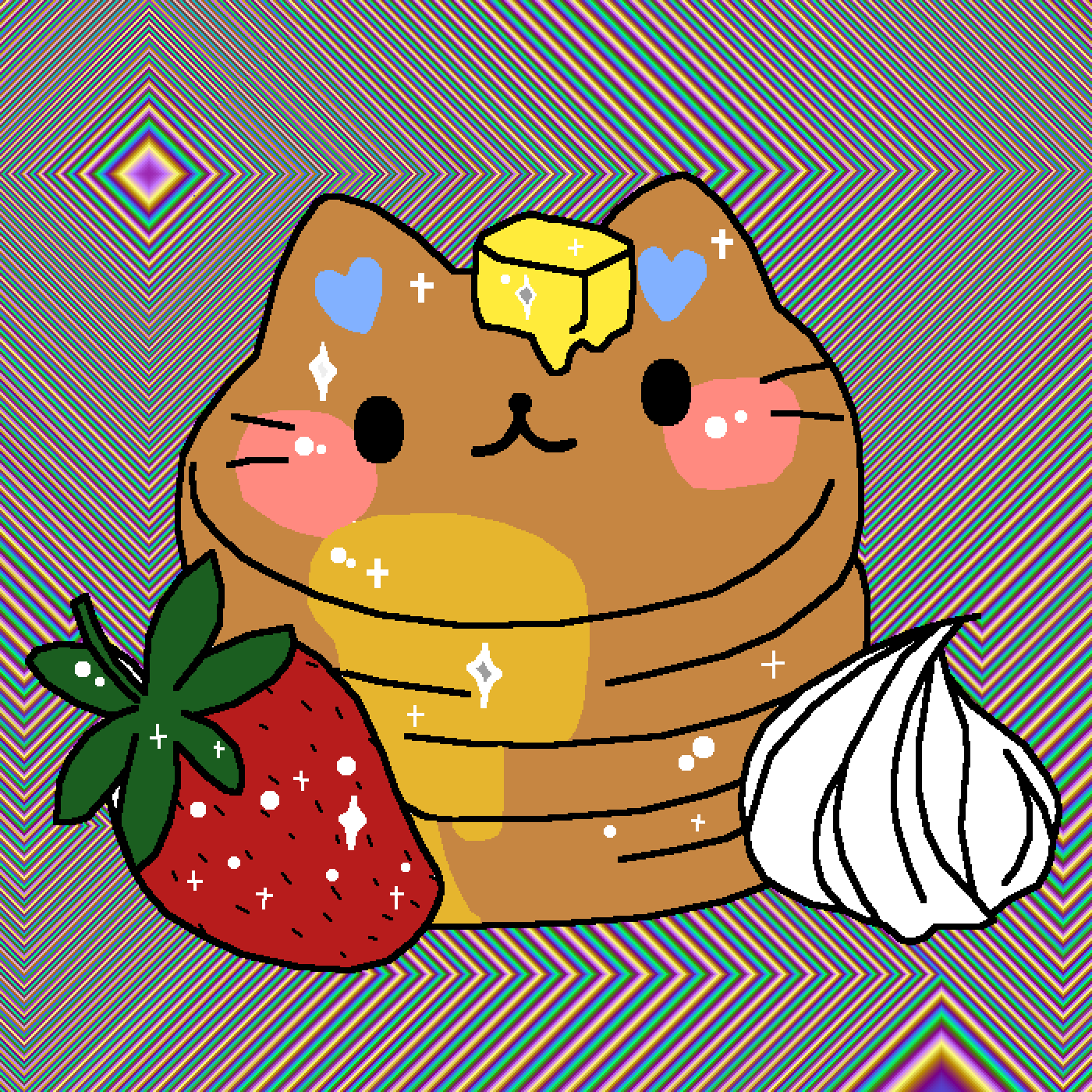 Pixilart - cUtE PaNcAkE cAt bAsE by lilNay