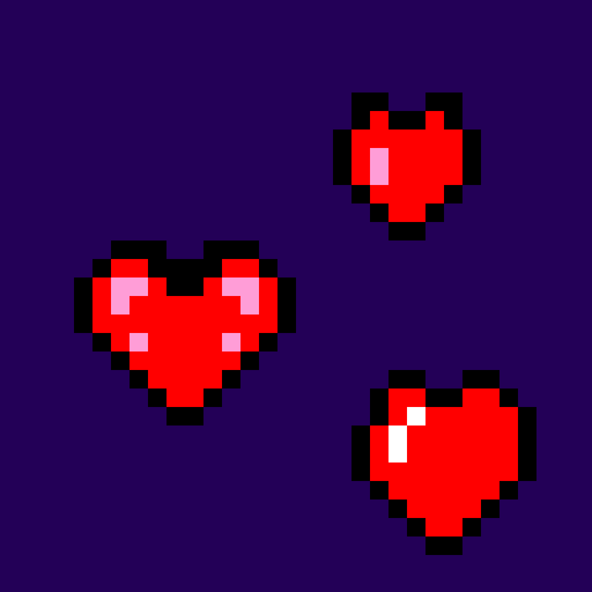 Pixilart - Castlevania NES Hearts by TheEmptyBe