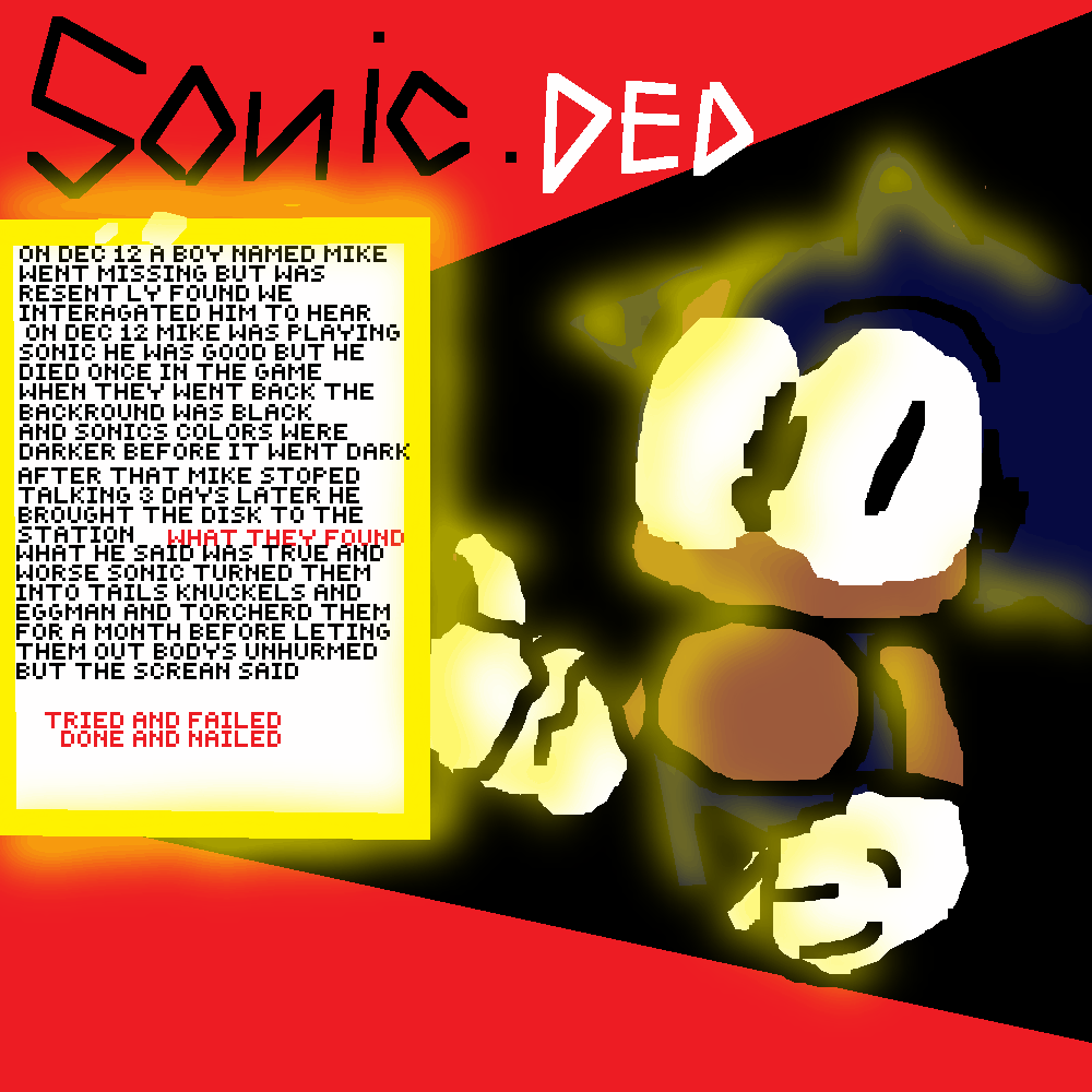 Pixilart Sonic Ded By Marron Guy
