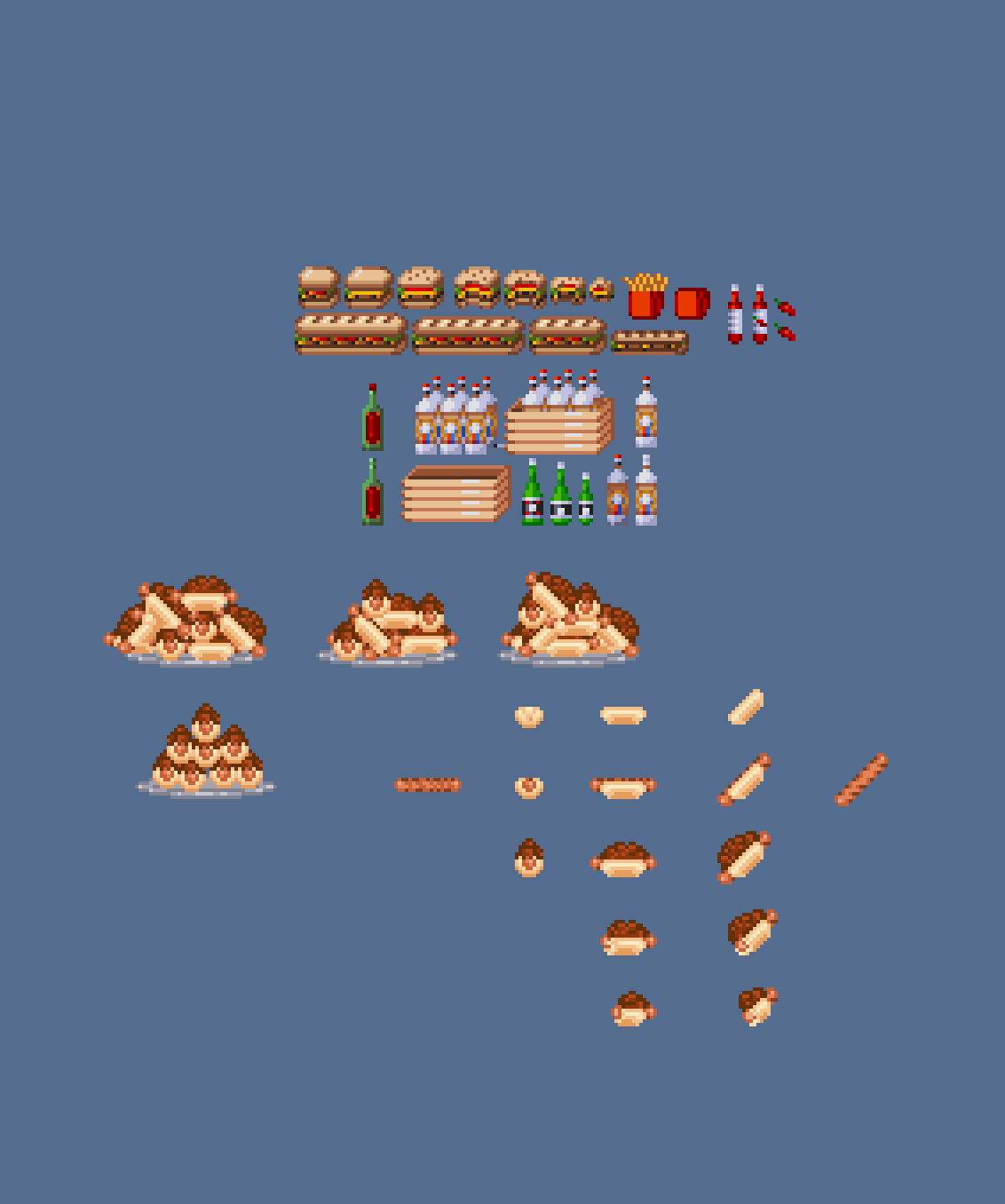 Pixilart - food sprites! by Kalviniscool