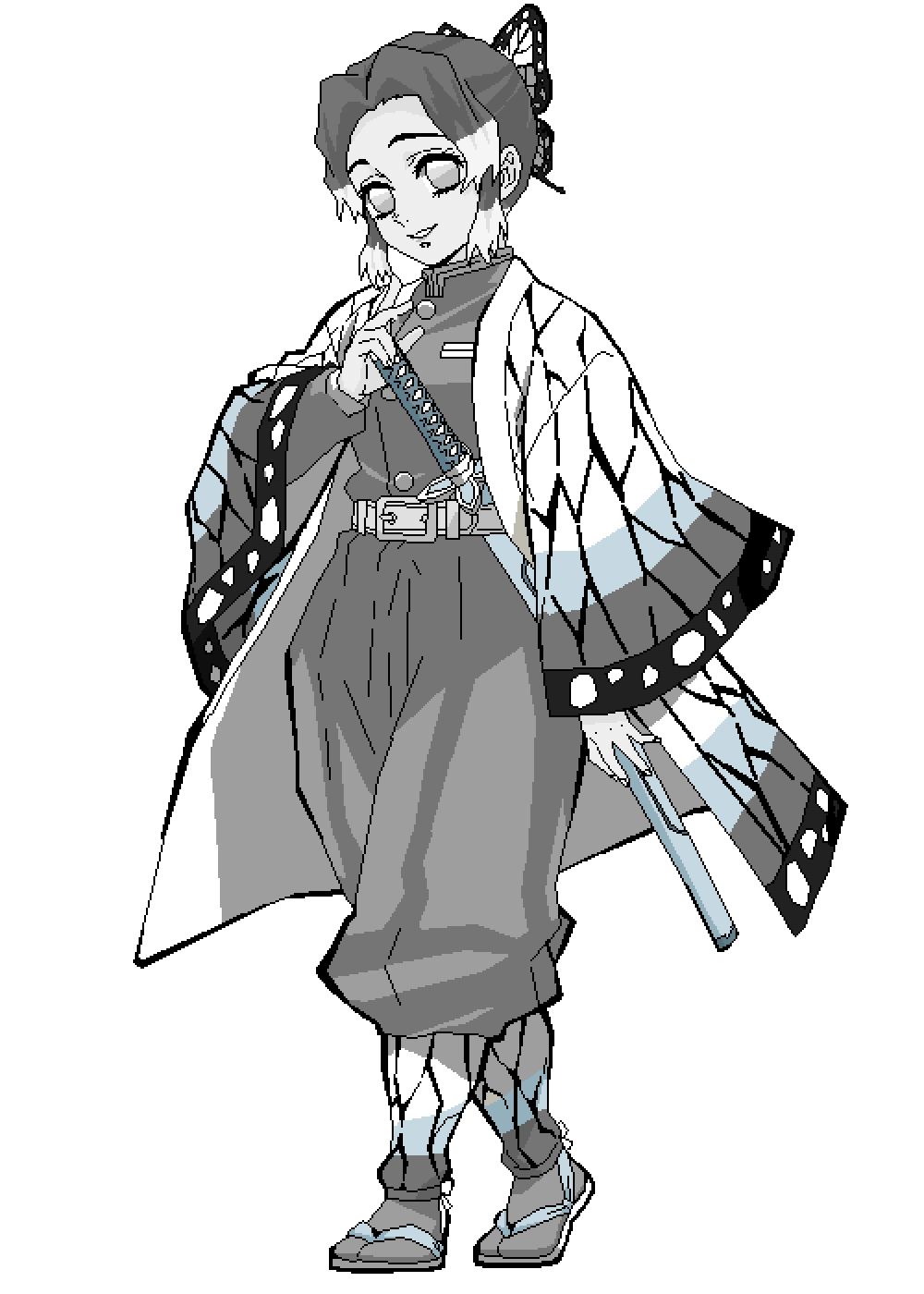 Pixilart - Shinobu Kocho base demon slayer by AnImEDrawIng100