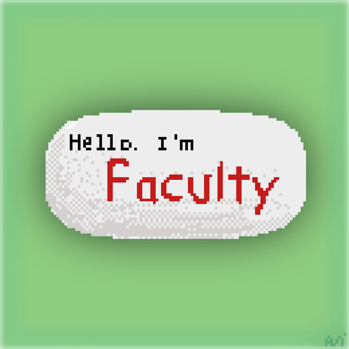 Pixilart - Faculty Nametag by Amirchik