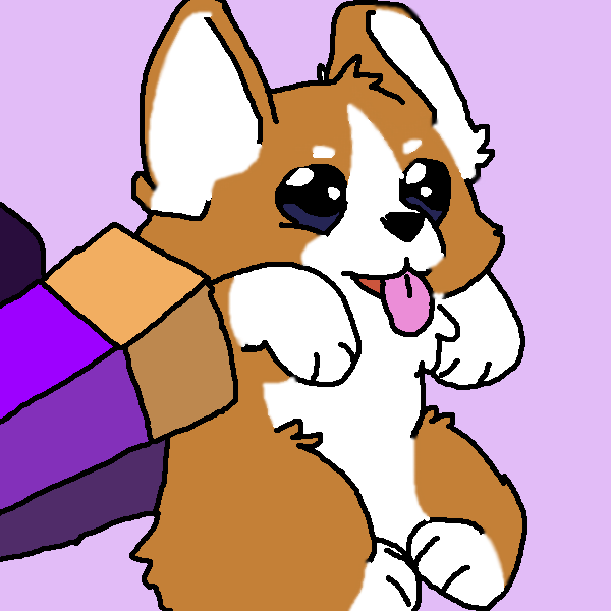 Pixilart - Aph’s corgi /jet by PeachKittyCat