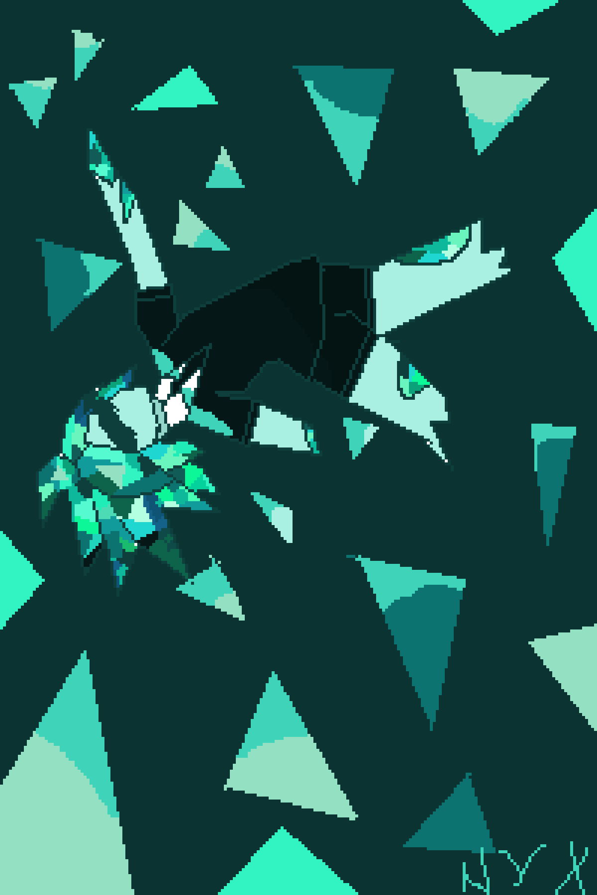 Pixilart - Blue Doritos by APPLESAUXE