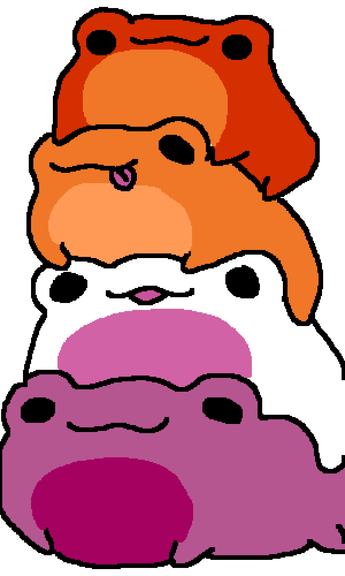 Pixilart - frog stack base by xxxvaggie