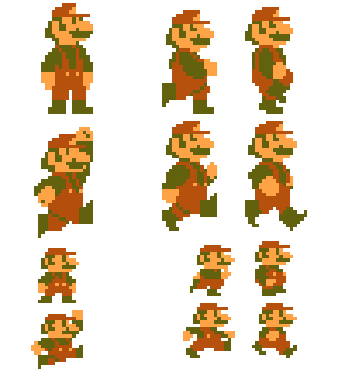 Pixilart - Mario sprites by Gavin2040