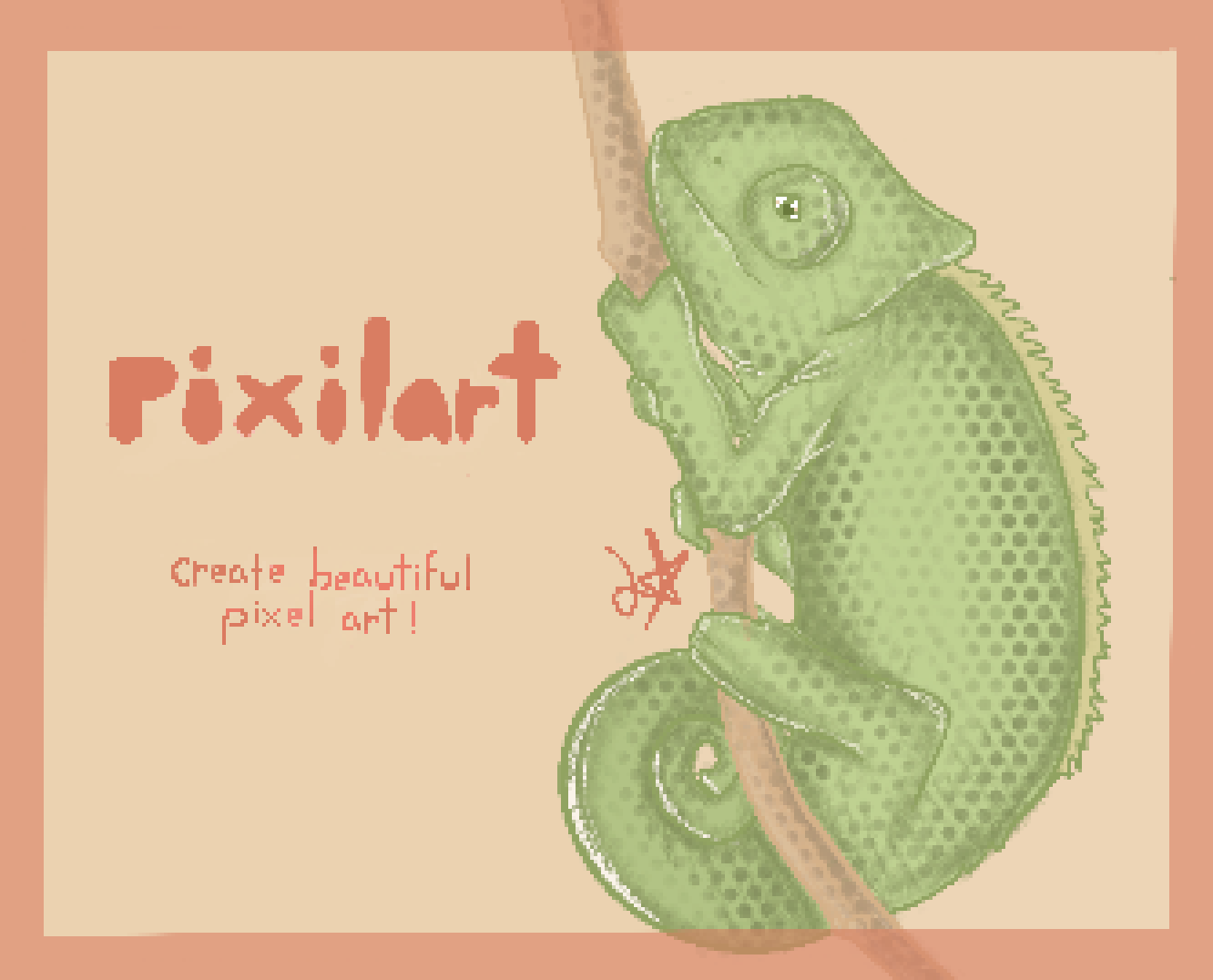 Pixilart - Pixel chameleon (PIXIE) by Leenie