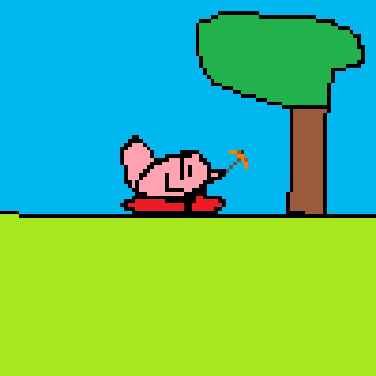 Pixilart - Kirby In Minecraft by Anonymous