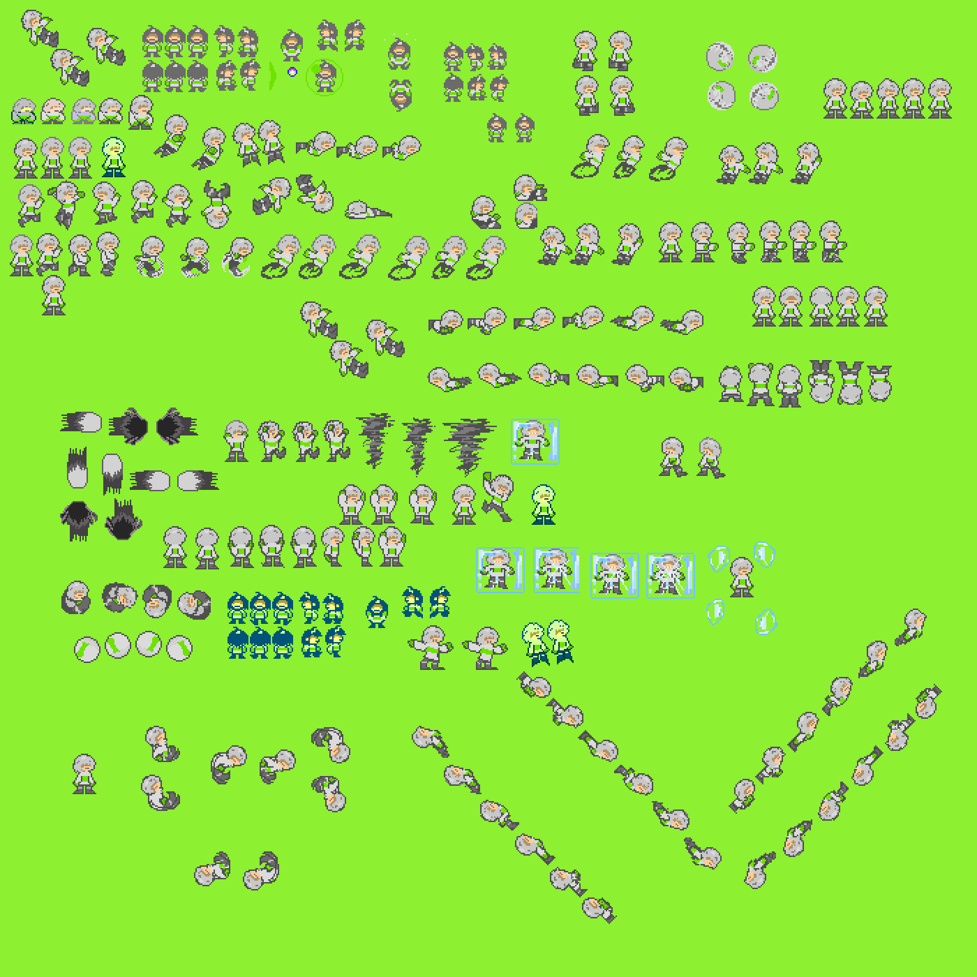 Pixilart - All Basic Grey Sprites (Final Version) by Cosmogos