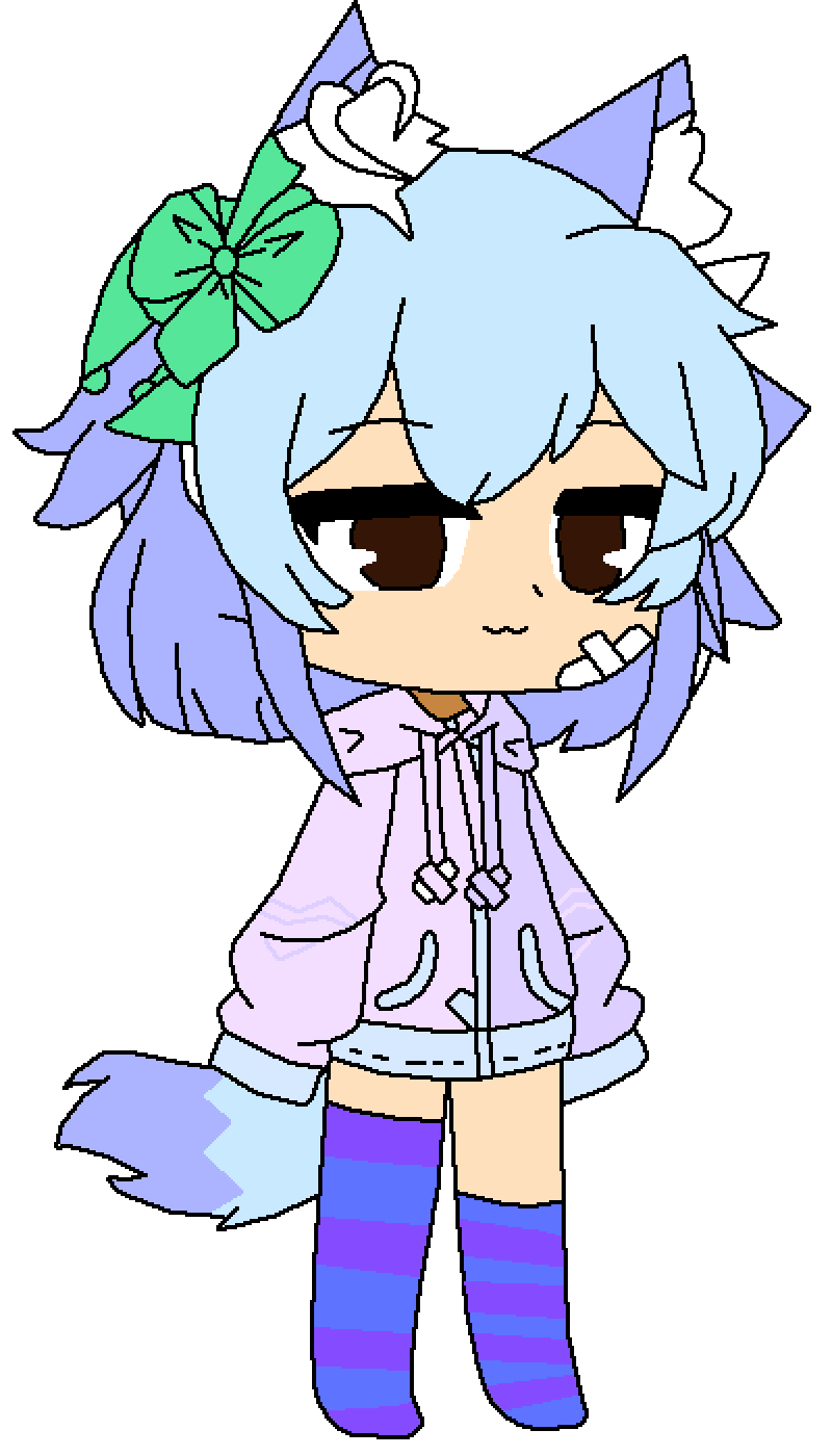 Pixilart Gacha Club Girl By Iloveart2000