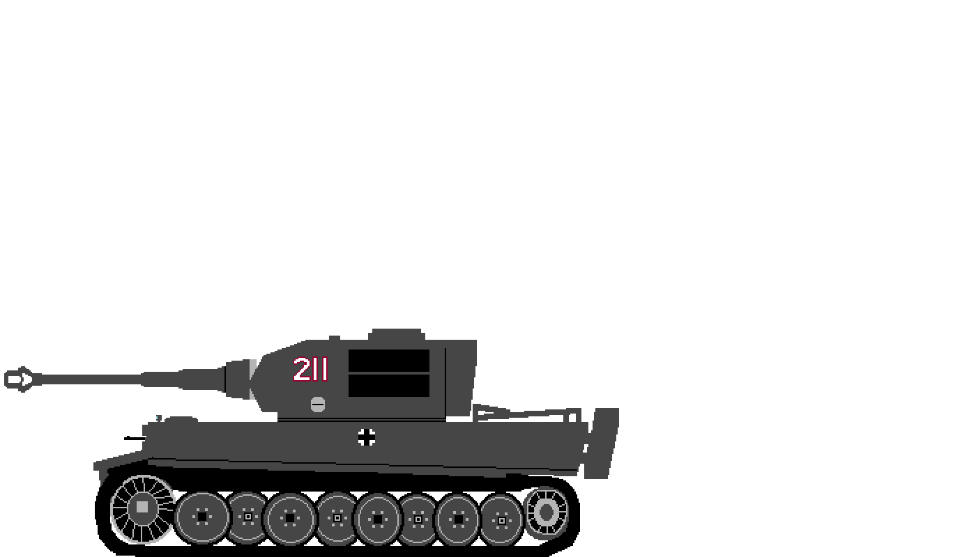 Pixilart - Tiger 1 Tank No. 211 by canadiandude