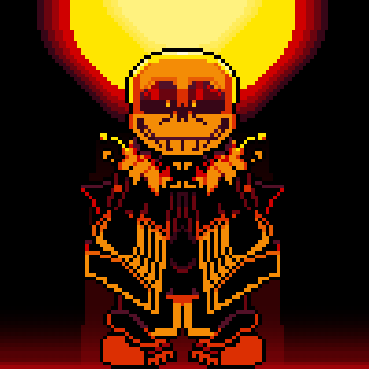 Pixilart - Incinerated Sans by Colatex