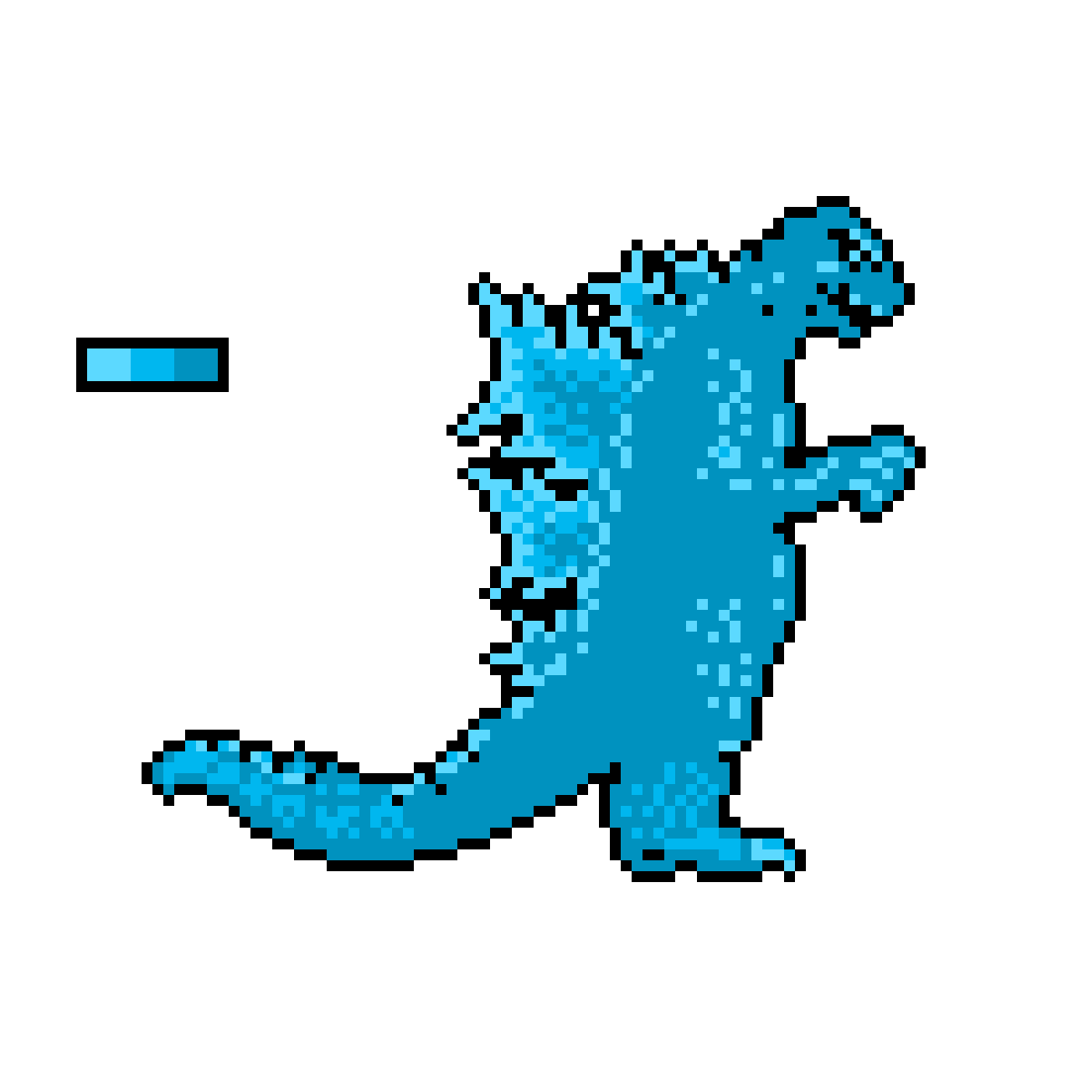 Pixilart - N.E.S. Godzilla Sprite Part 3 by DeltaCentauri