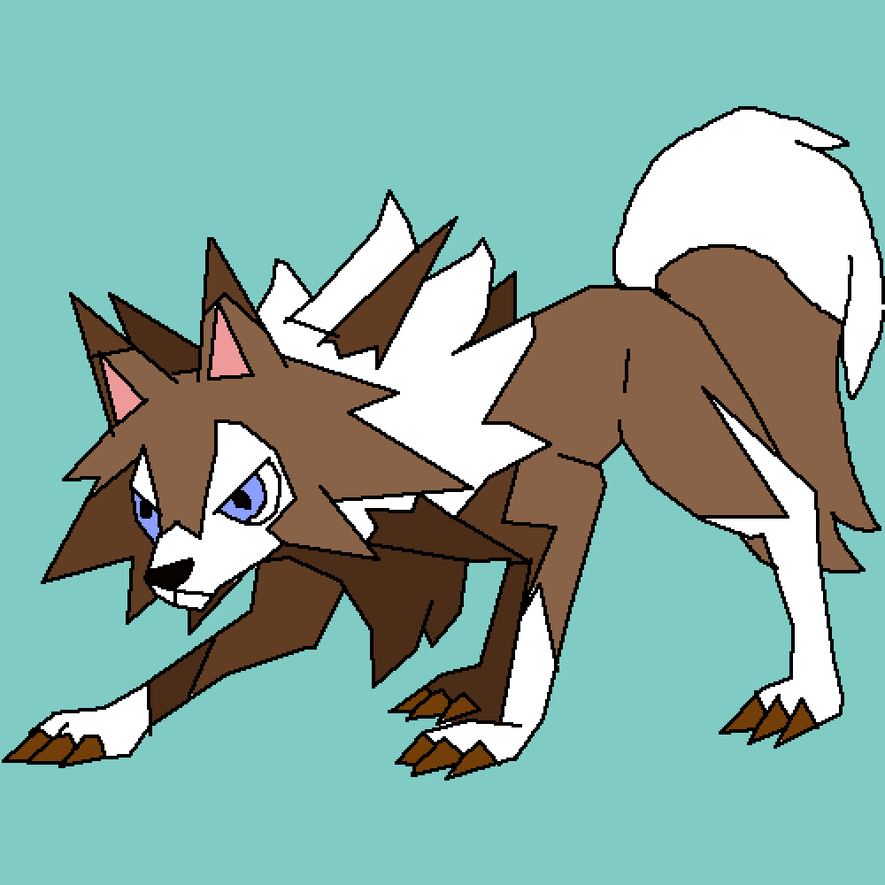 Pixilart - Lycanroc Base by CREED-ASSASSIN