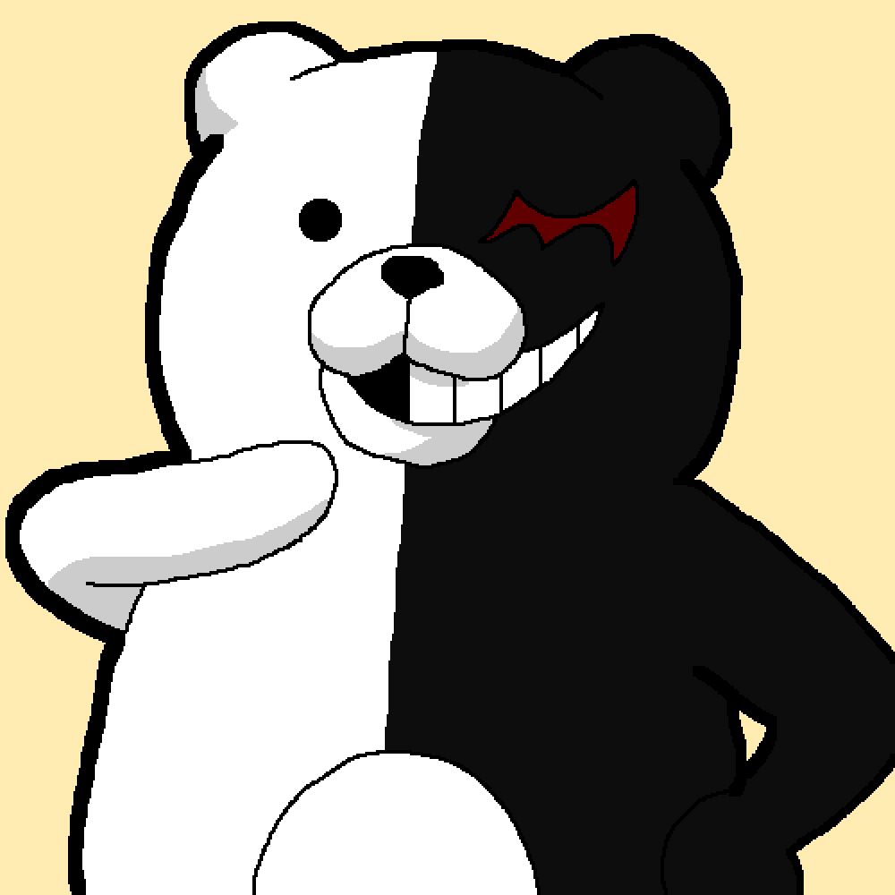 Pixilart - Evil Monokuma by Xxrockpredetor