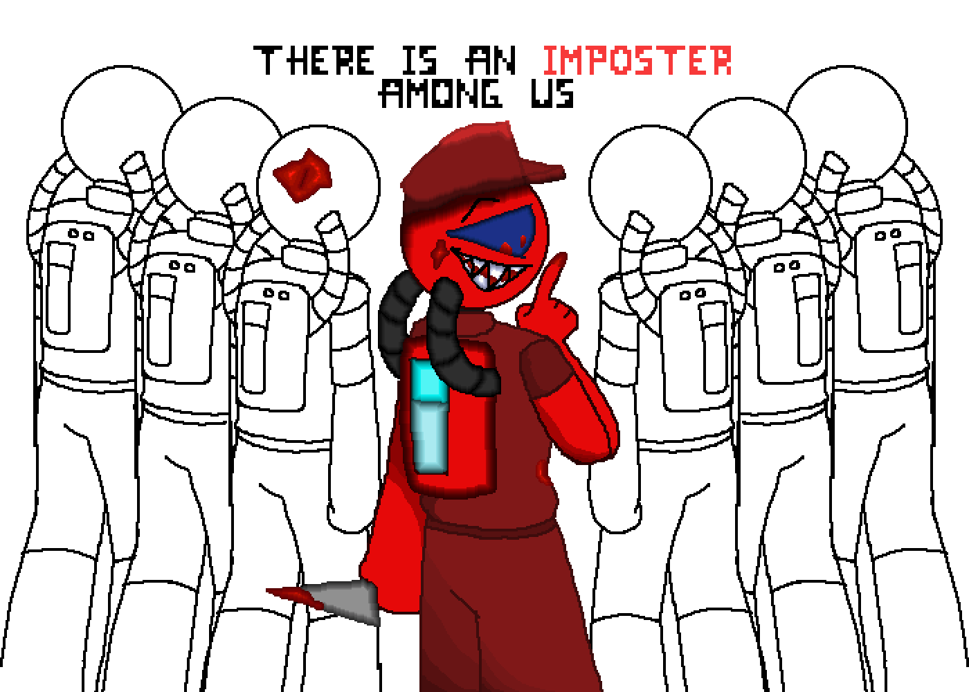 Pixilart - Imposter Among Us Base by sup-rollie-bros