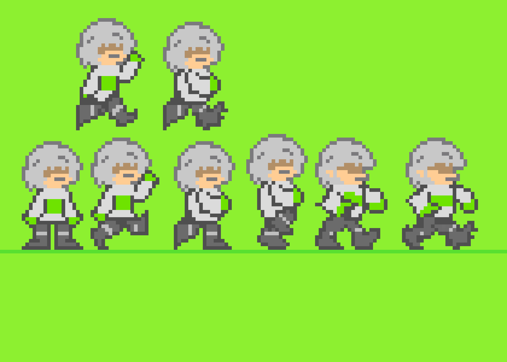 Pixilart - blahblah grey walk sprites wip sprites by Cosmogos