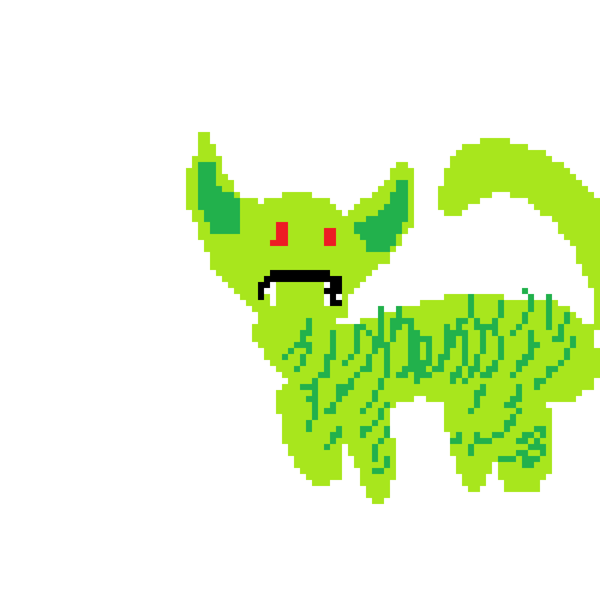 Pixilart - goblin cat by burgercat99
