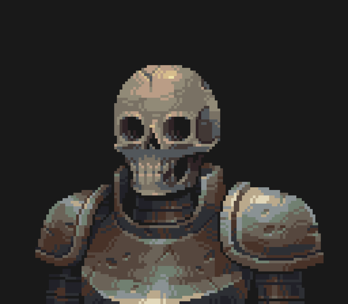 Pixilart - Skeleton knight by Cloditu