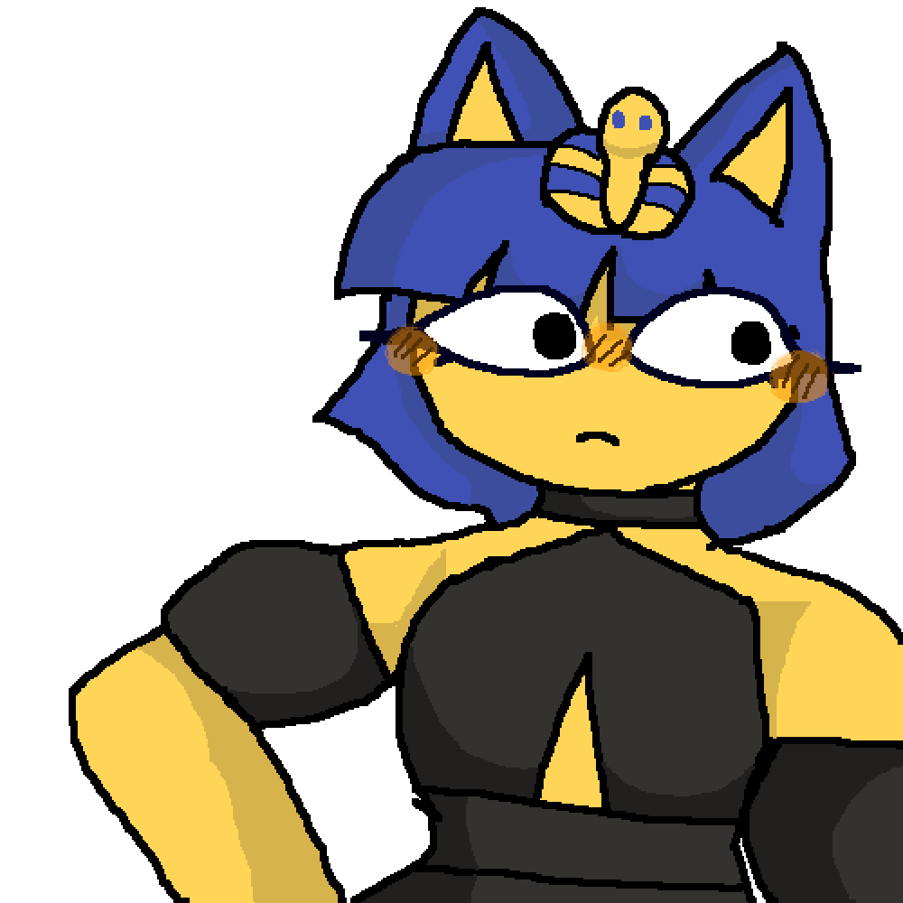 Pixilart - Ankha but new clothes by AnimeGacha12234