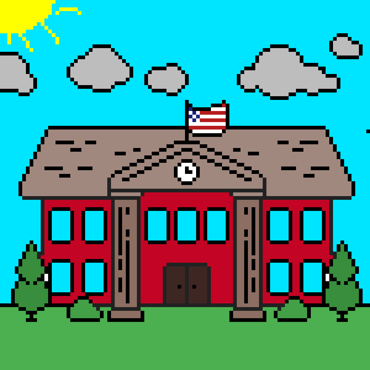 Pixilart - School Building by ArtistAmz23
