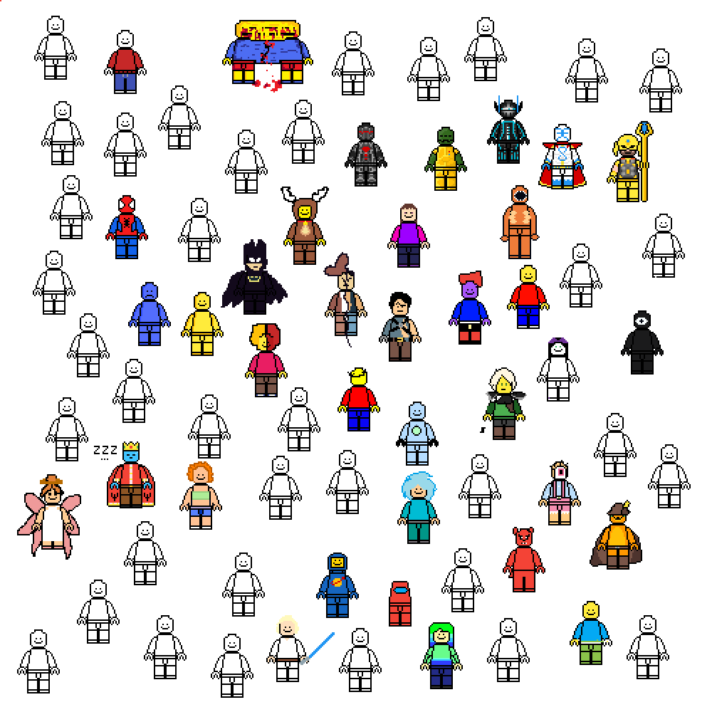 Pixilart - Create you're own Lego Minifigures! by The-Garlic-clan