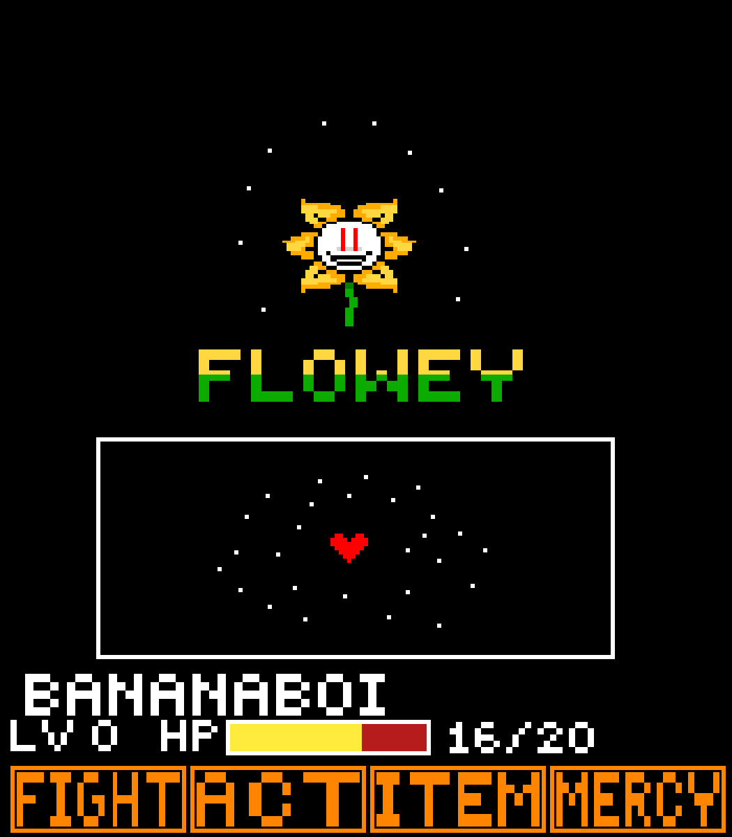 Pixilart - Flowey Fight by BANANABOI2953