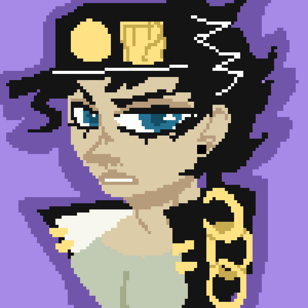 Pixilart - Jotaro by Soggy-Bagel