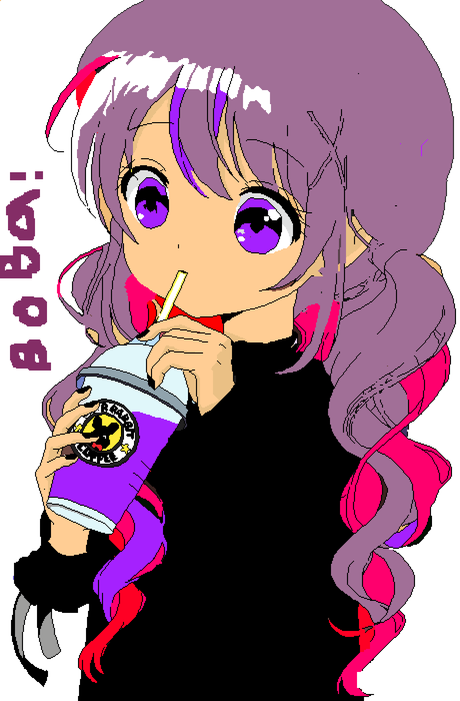 Pixilart - boba girl by Alyssa-beauty