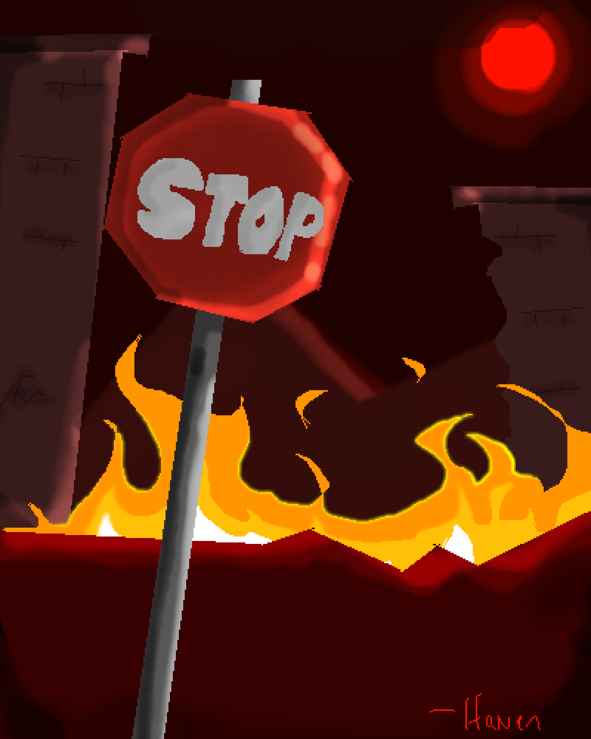 Pixilart - Stop Sign by HavenZArteest