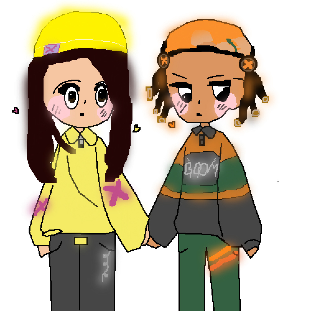 Pixilart - kj and raze by Montgomery27