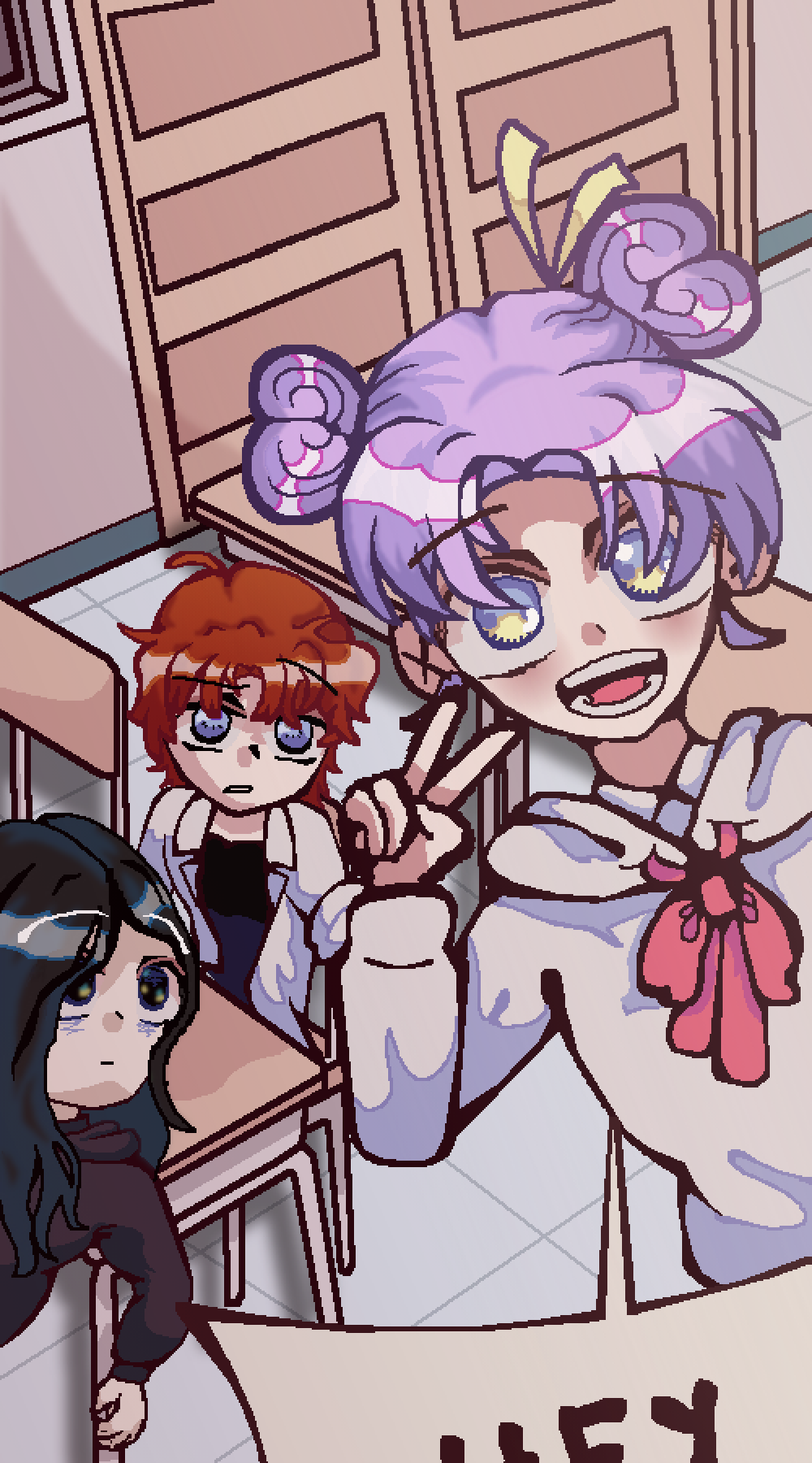 Pixilart - I drew another surviving romance panel (chp 8) by Cosmo-Tree