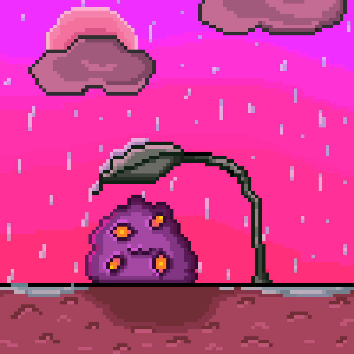 Pixilart - Pink UwU Monster by InfernalGaia