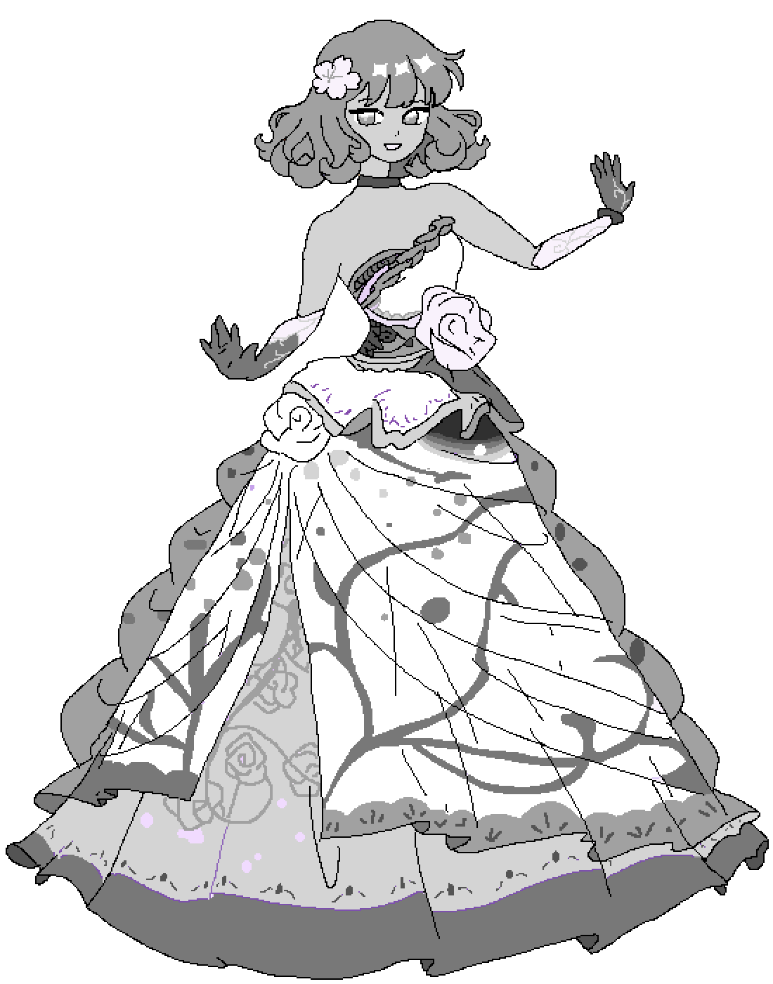 Pixilart - princess base by artgirl776