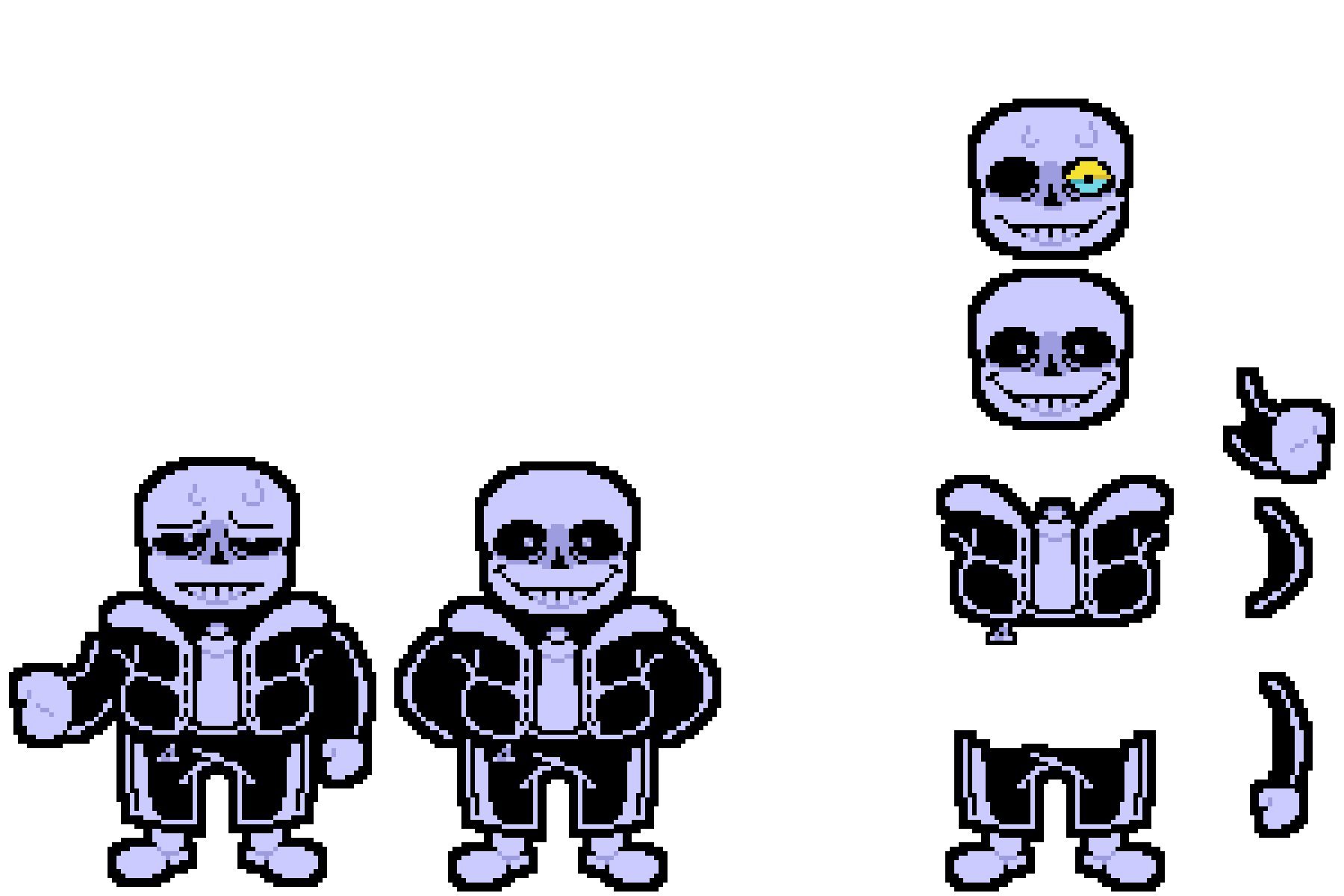 Pixilart - Sans sprite base by c00lskelet0n95