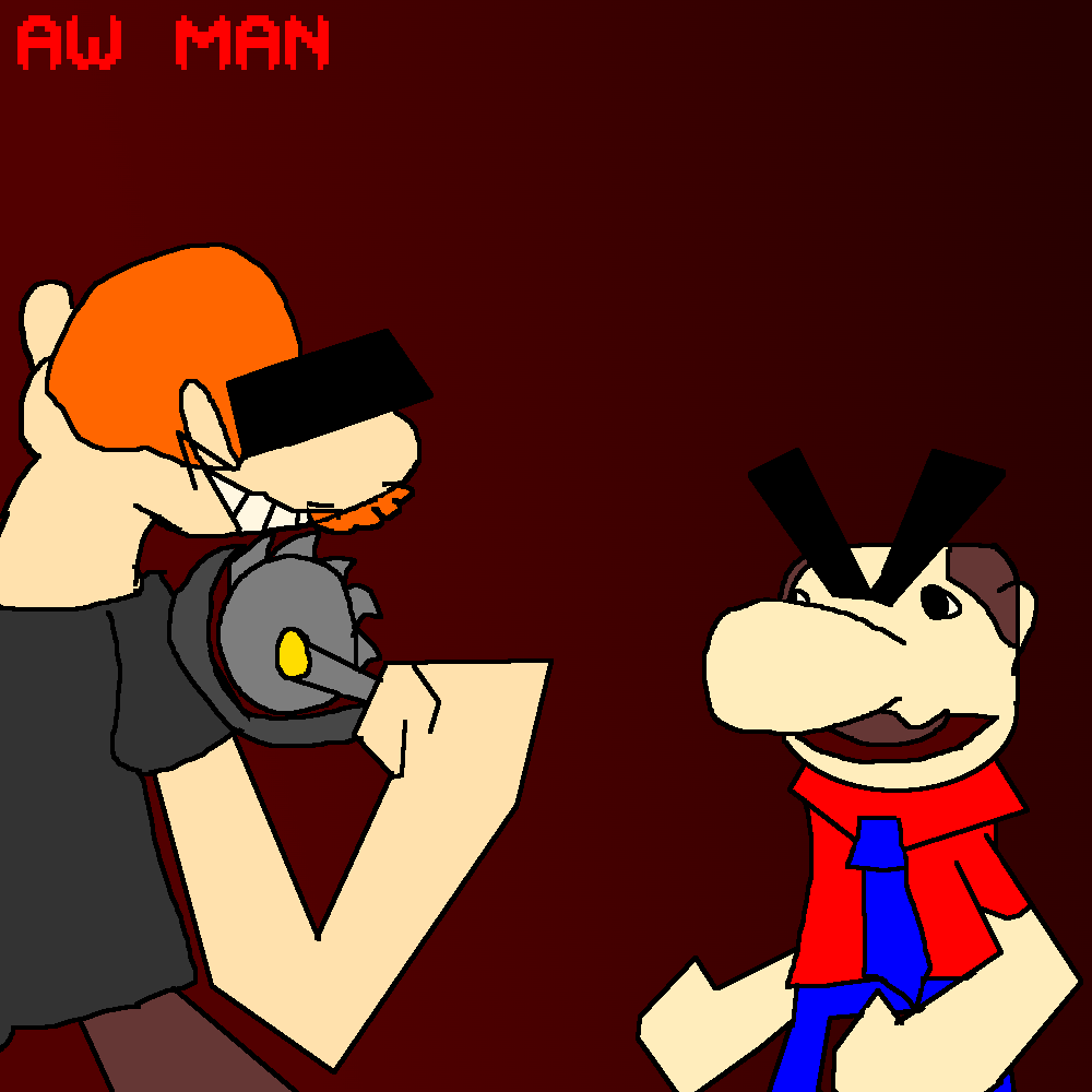 Pixilart - AW MAN!!!!!! (Shucks / the Secret Door parody) by Bru-39