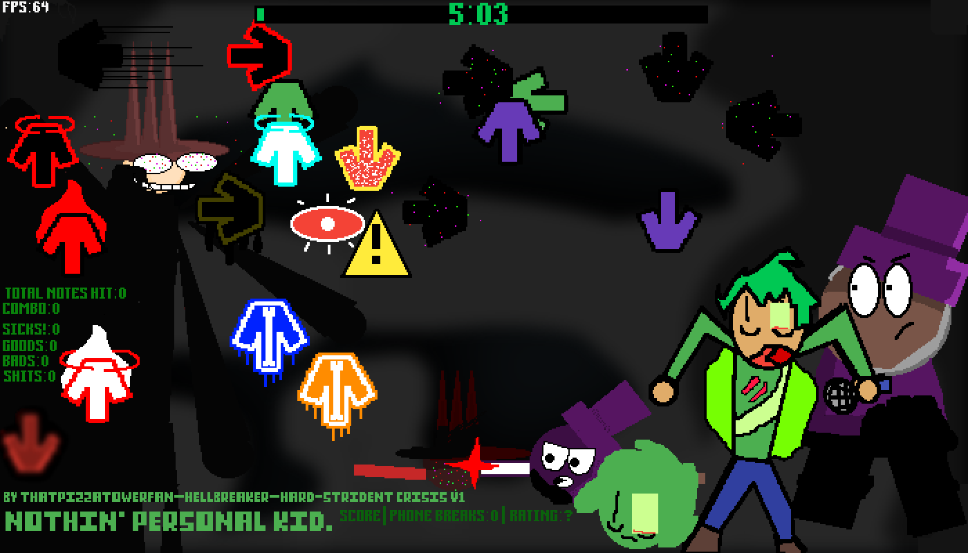 Pixilart - hellbreaker fnf collab by cyanandlarry