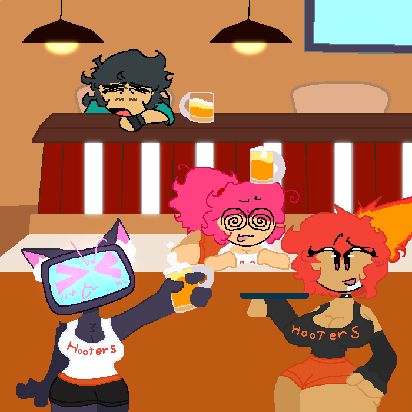 Pixilart - (っ )っHOOTERS by ERROR-TV