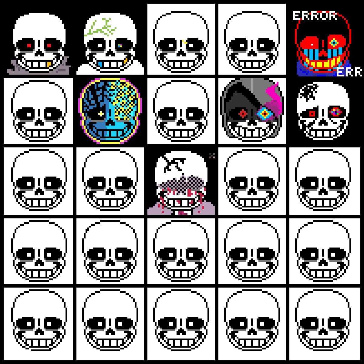 Pixilart - sans heads by hondo2778