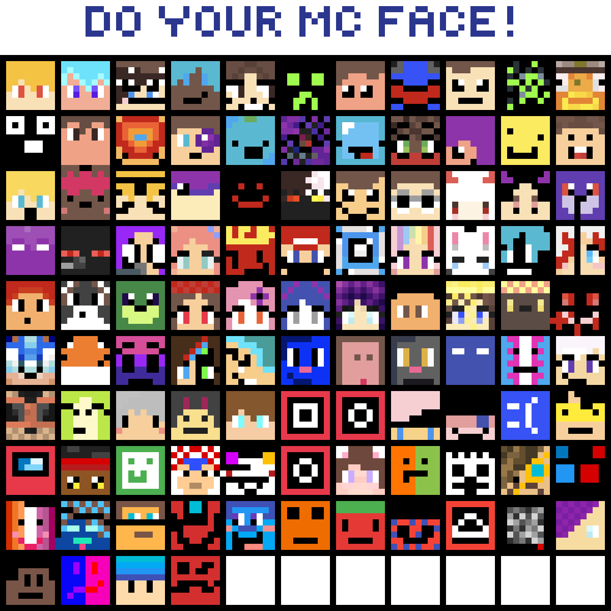 Pixilart - Make your MC face by potaot-lord
