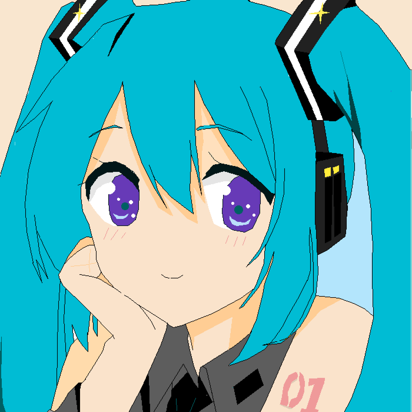 Pixilart - hatsune miku by HAZELISCOOLOK