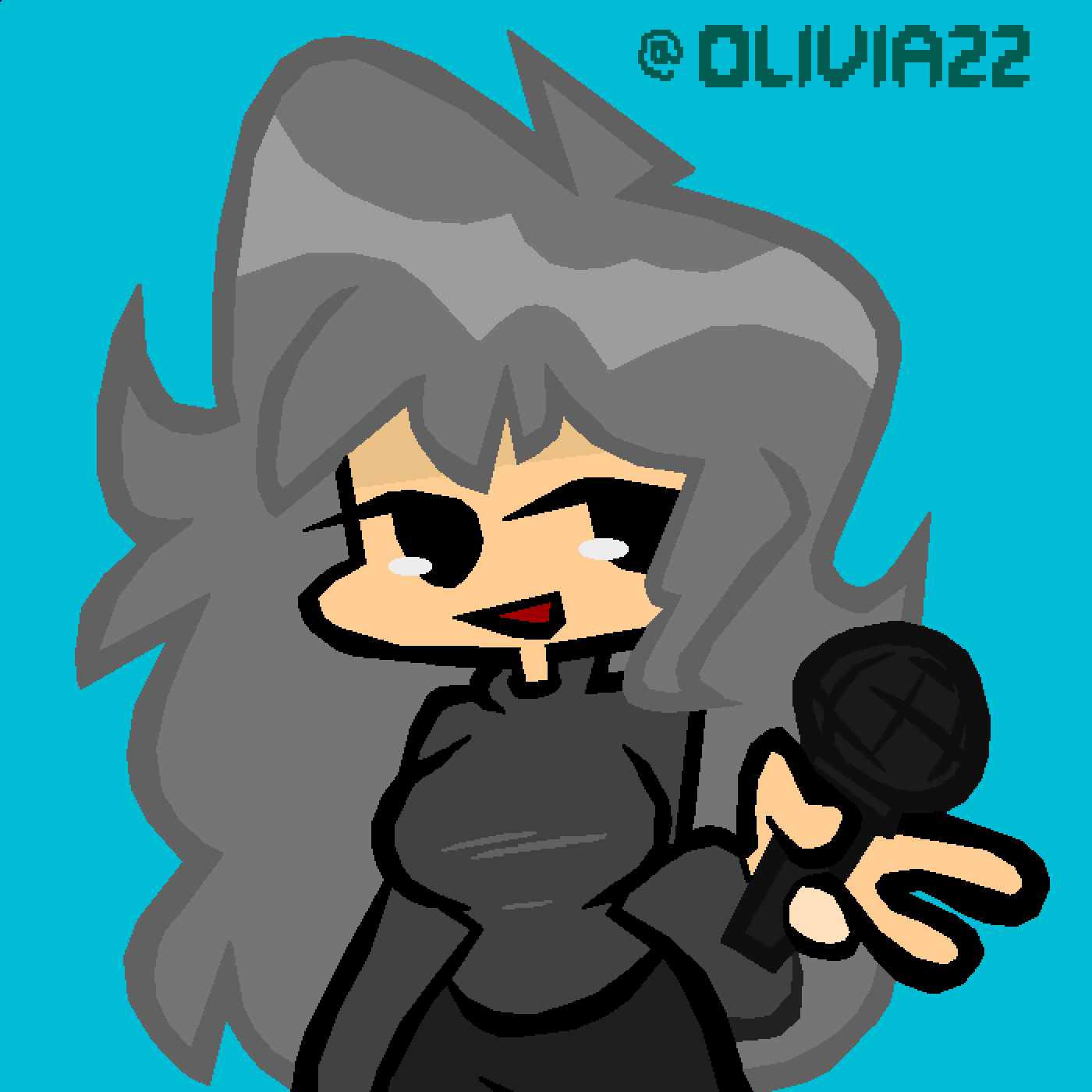 Pixilart - Girl friend FNF Base by miku-nightmare