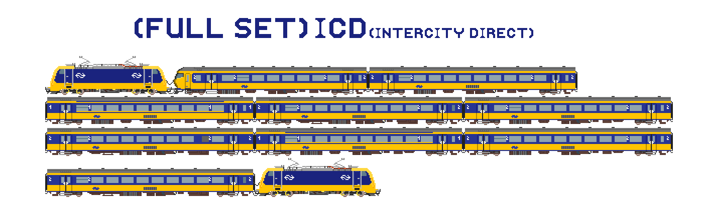 Pixilart - Full set NS Intercity direct by TheRealBlisie
