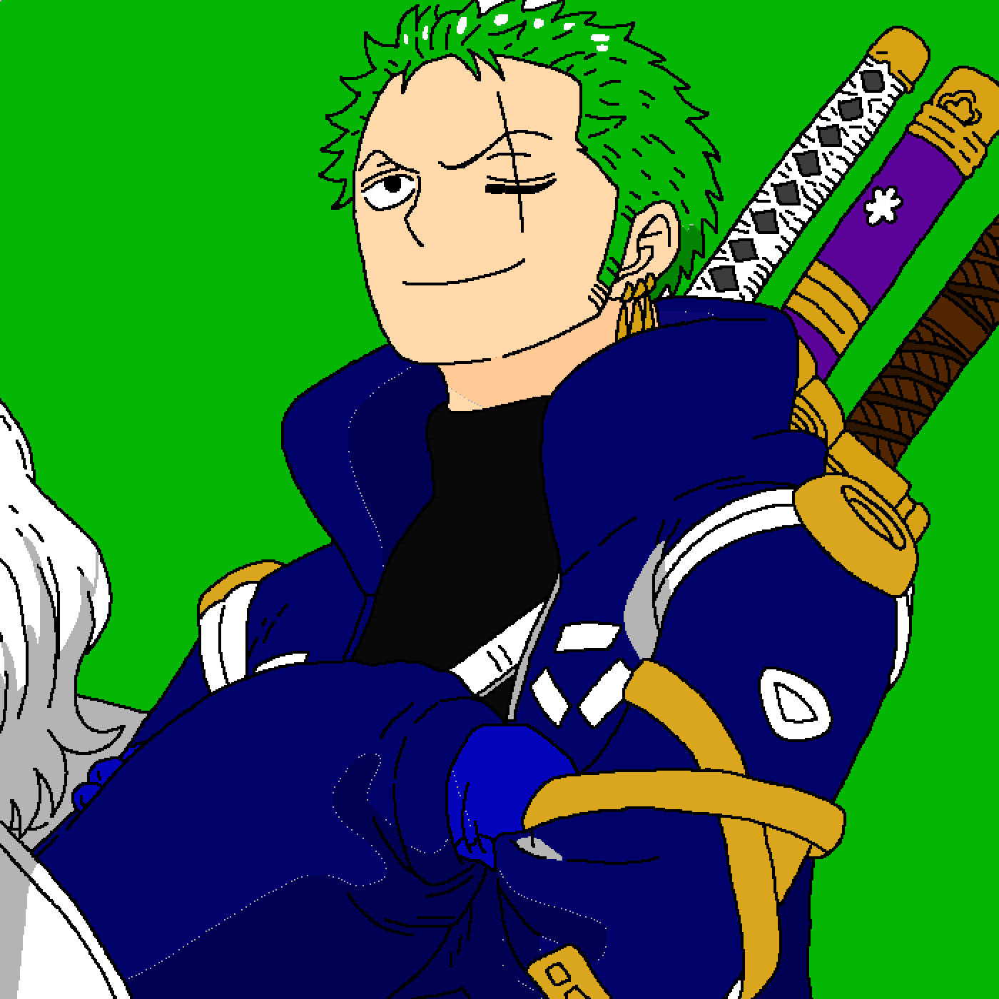 Pixilart - Egghead Zoro by Fjfnidnurhu